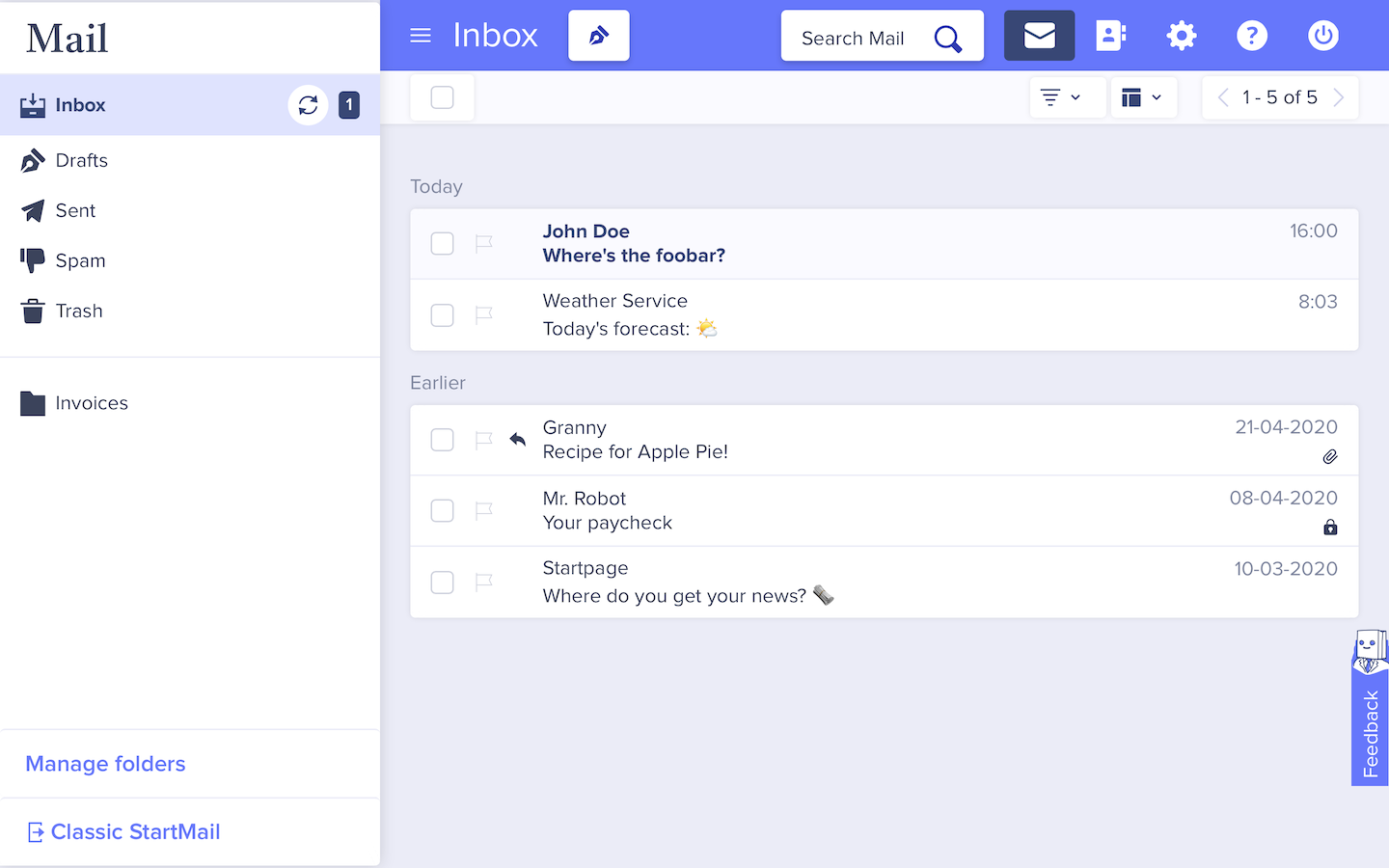 Layout – StartMail