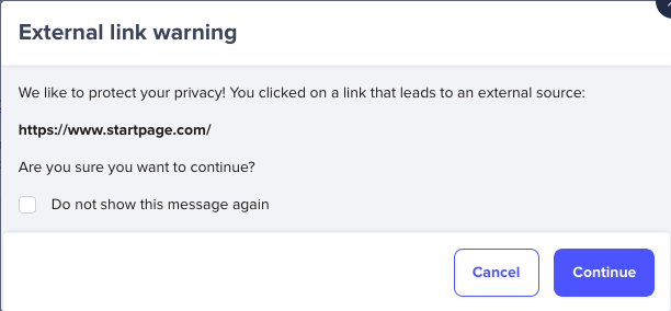 External links – StartMail