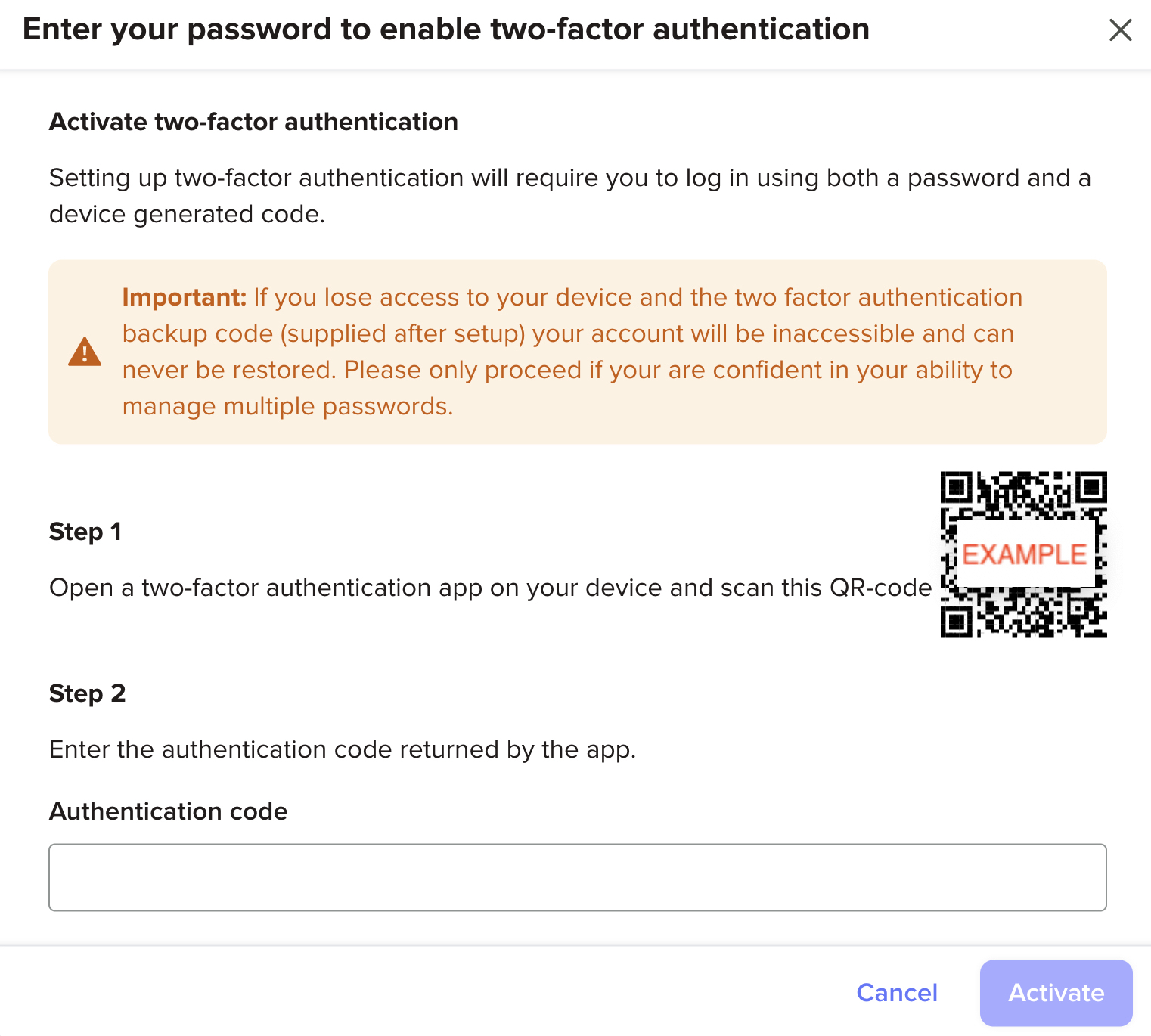 Two-factor authentication (2FA) – StartMail