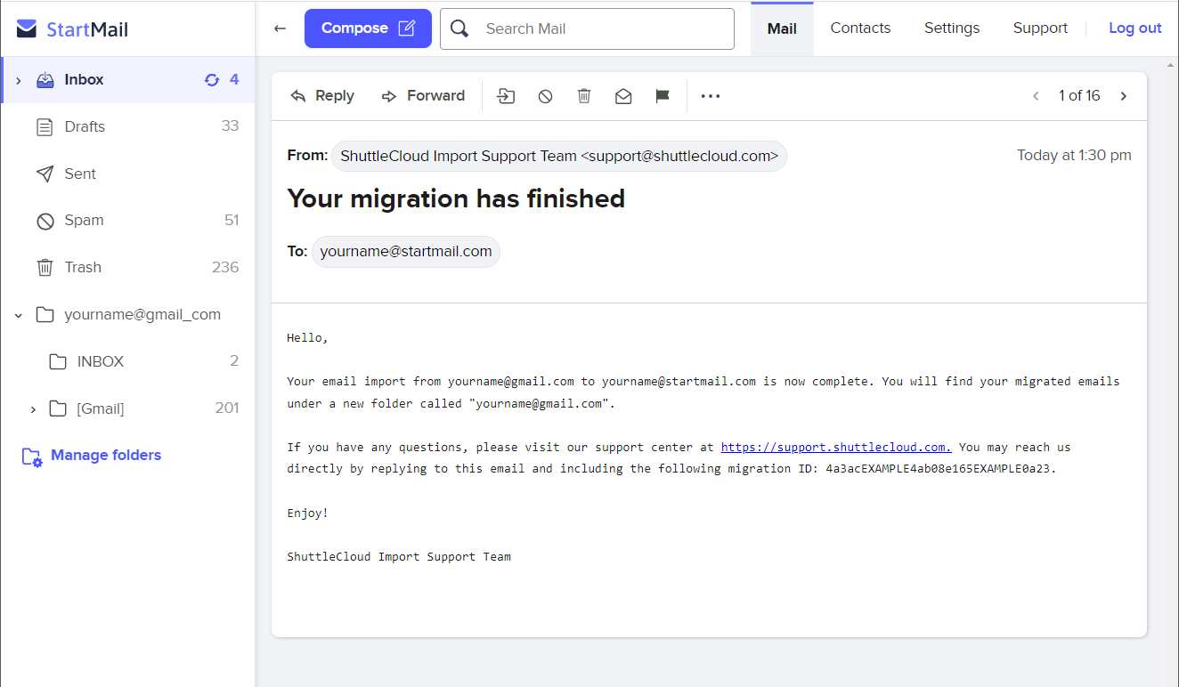E-Mail and Contact migration tool – StartMail