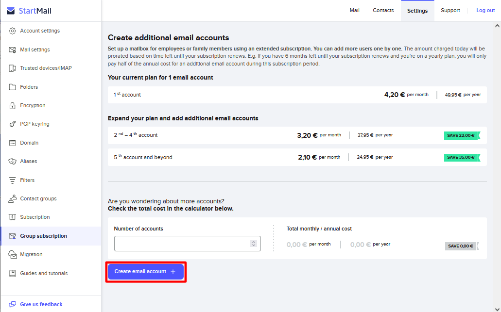 How to manage Group subscriptions – StartMail